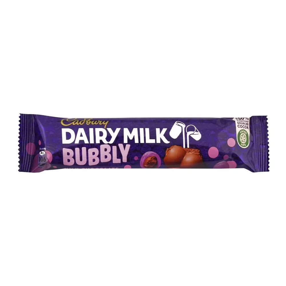Cadbury Dairy Milk Bubbly Chocolate 20g | Aerated Pleasure | Catch N Pack