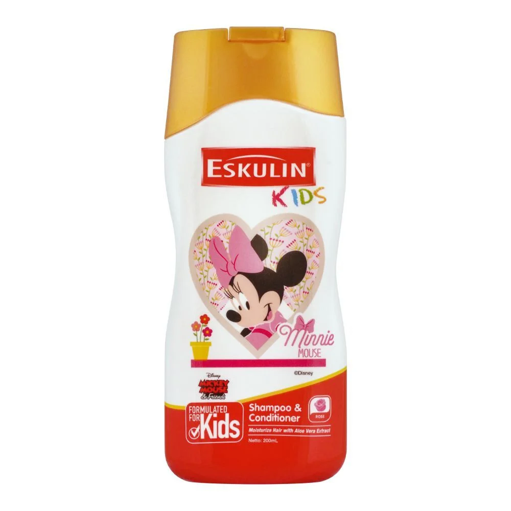 Disney Eskulin Kids Minnie Mouse Shampoo & Conditioner, 200ml ...