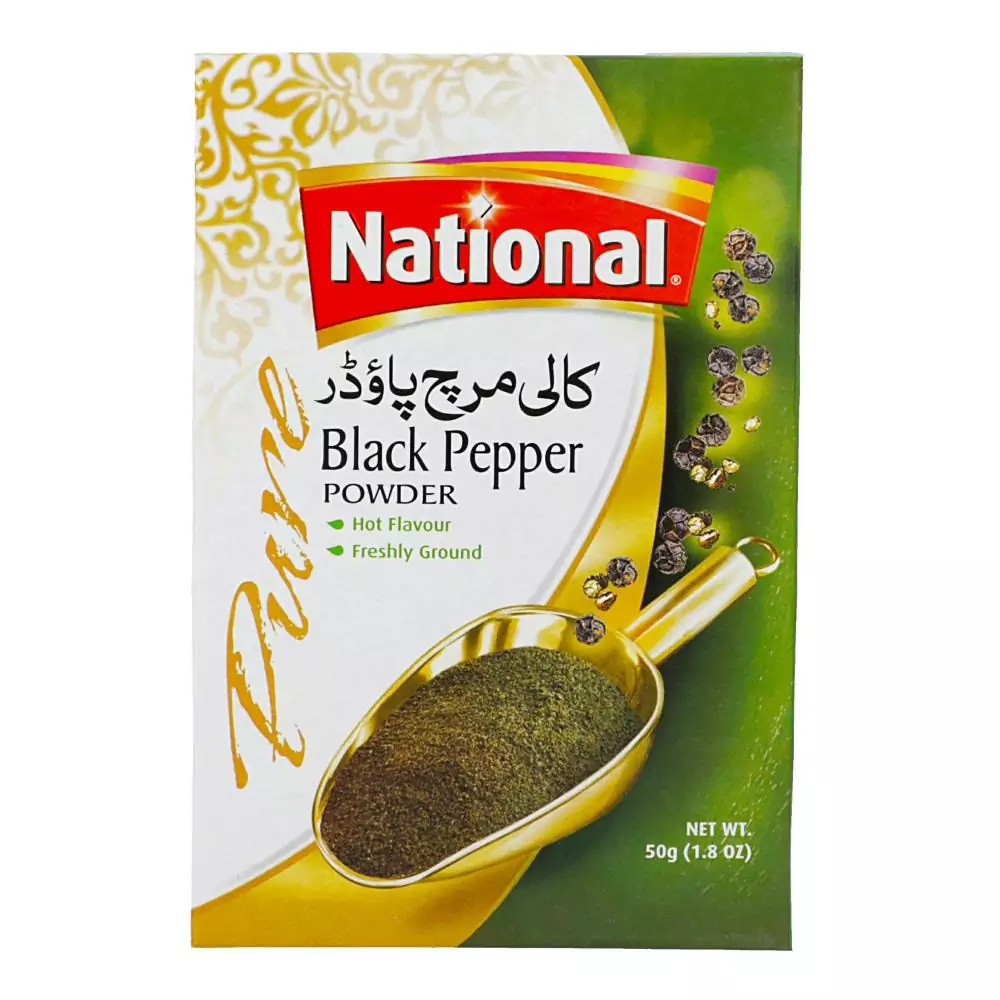 National Black Pepper Powder 50grams | Pure Zest | Catch N Pack