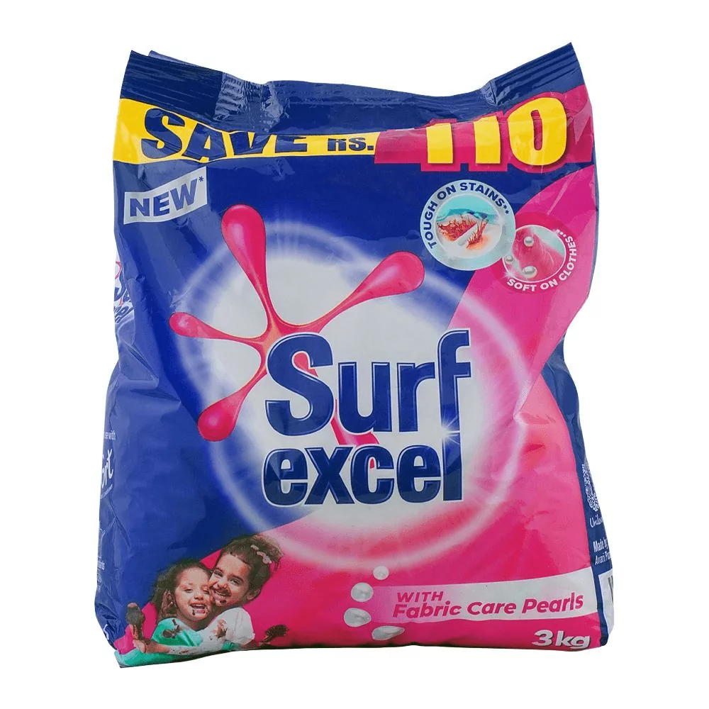 Surf Excel Washing Powder 3KG | Bulk Cleaning Power | Catch N Pack
