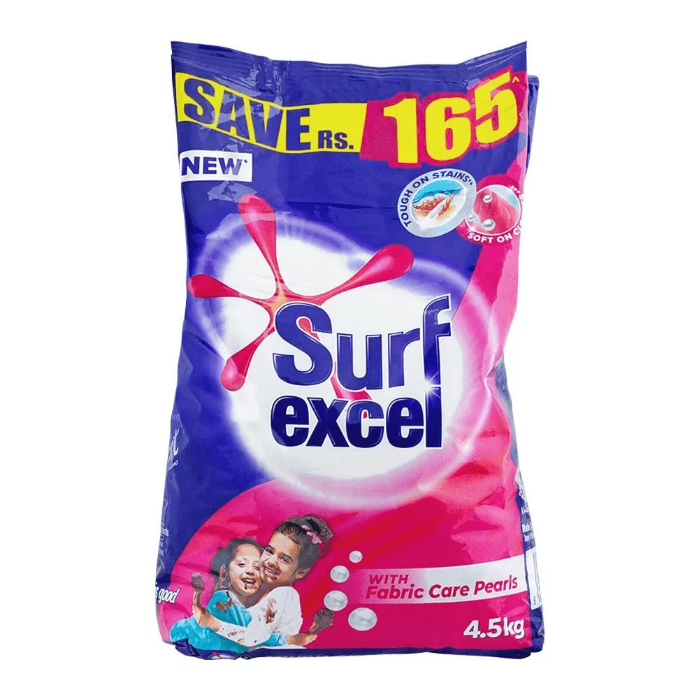 Surf Excel Washing Powder 4.5KG | Stain Fighter Expert | Catch N Pack