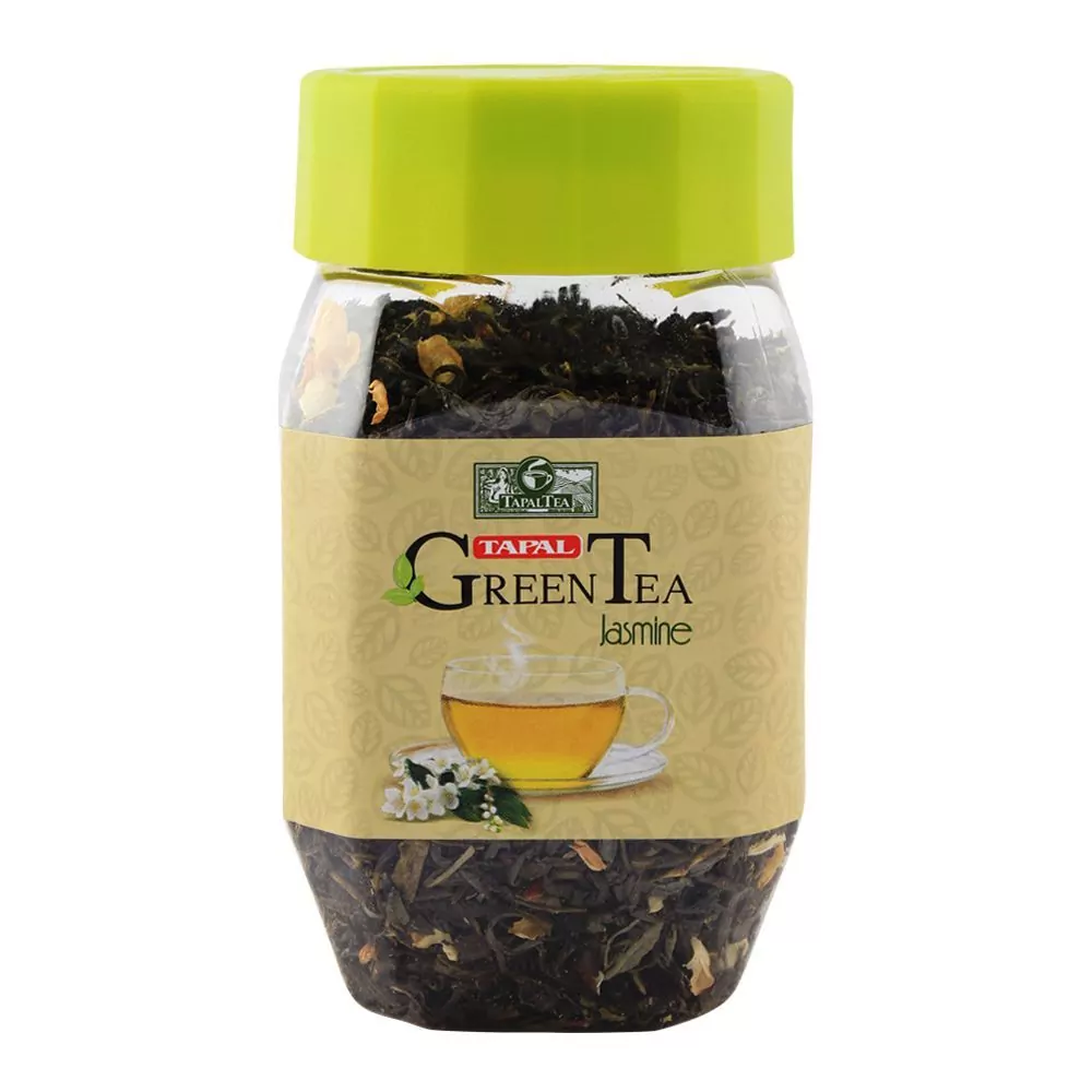 Tapal Green Tea Jasmine Jar 100gms | Fragrant Comfort | Catch N Pack