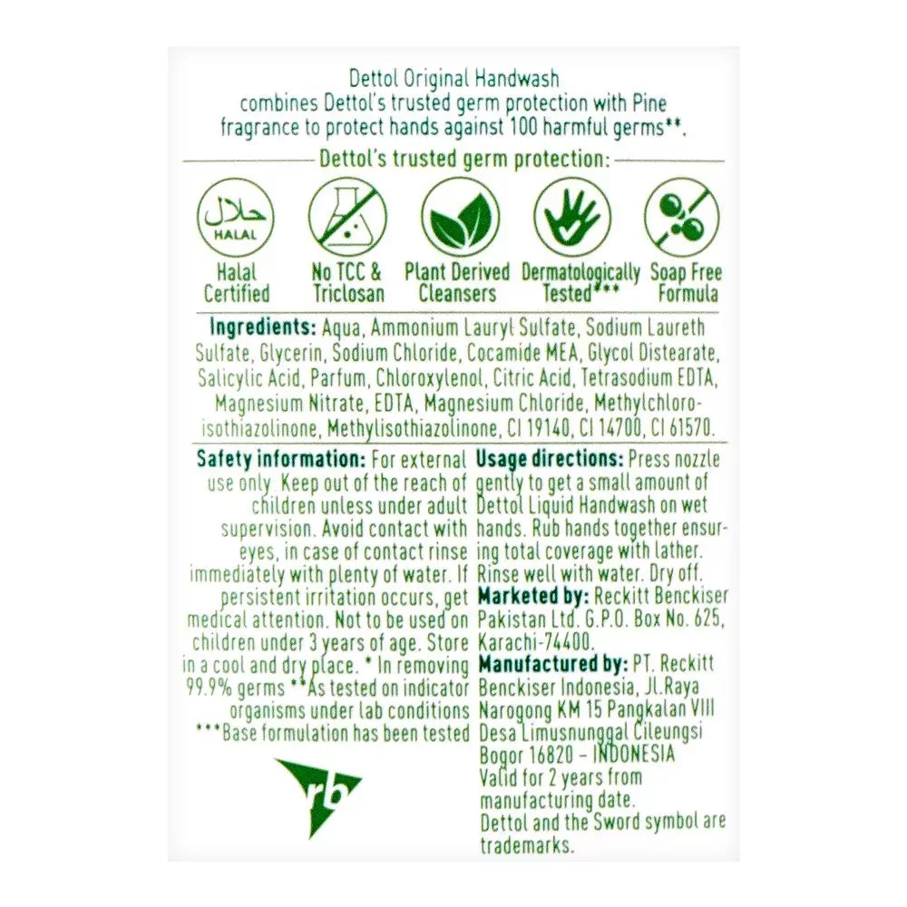 Dettol Liquid HandWash Original 150ml | Everyday Guard | Catch N Pack