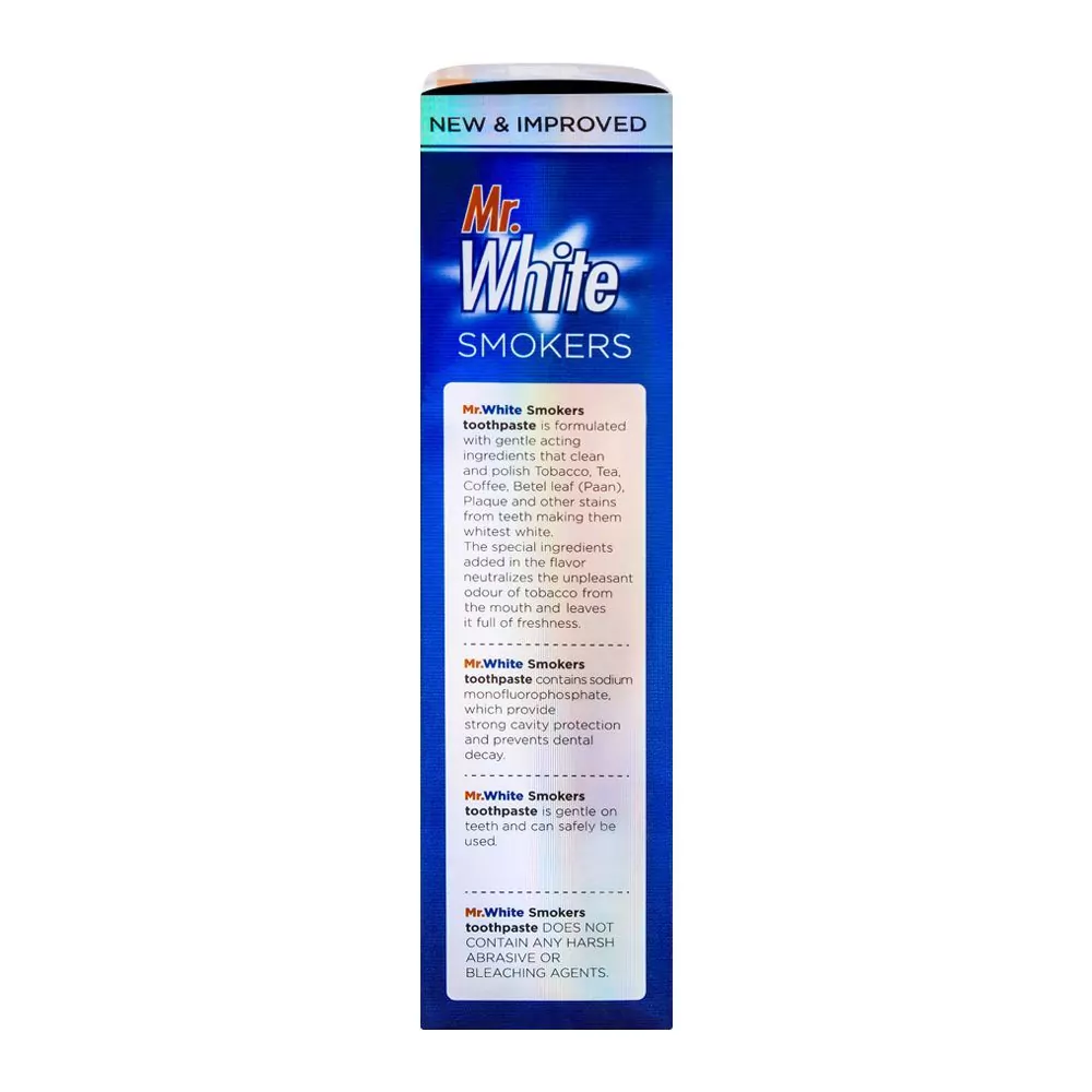 Mr. White Truly Smokers Toothpaste, 70g - Effective Cleaning For ...
