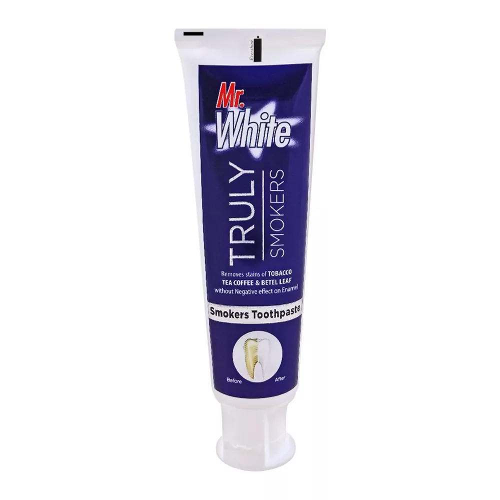 Mr. White Truly Smokers Toothpaste, 70g - Effective Cleaning For ...