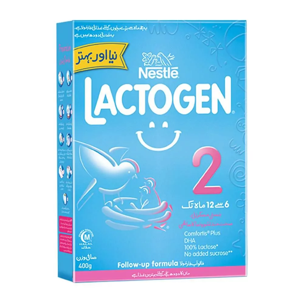 Nestle Lactogen 2, 400g - Nourishing Follow-Up Formula - Catch N Pack