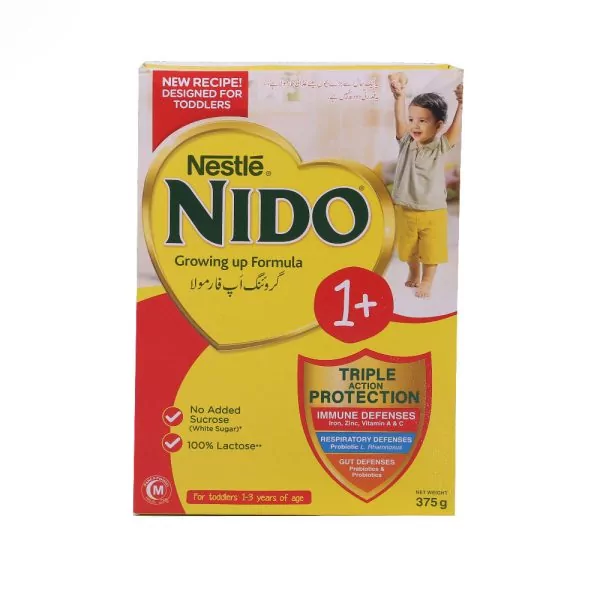 Nestle Nido Milk Powder 3Plus Growing Up Formula 375g - Essential ...