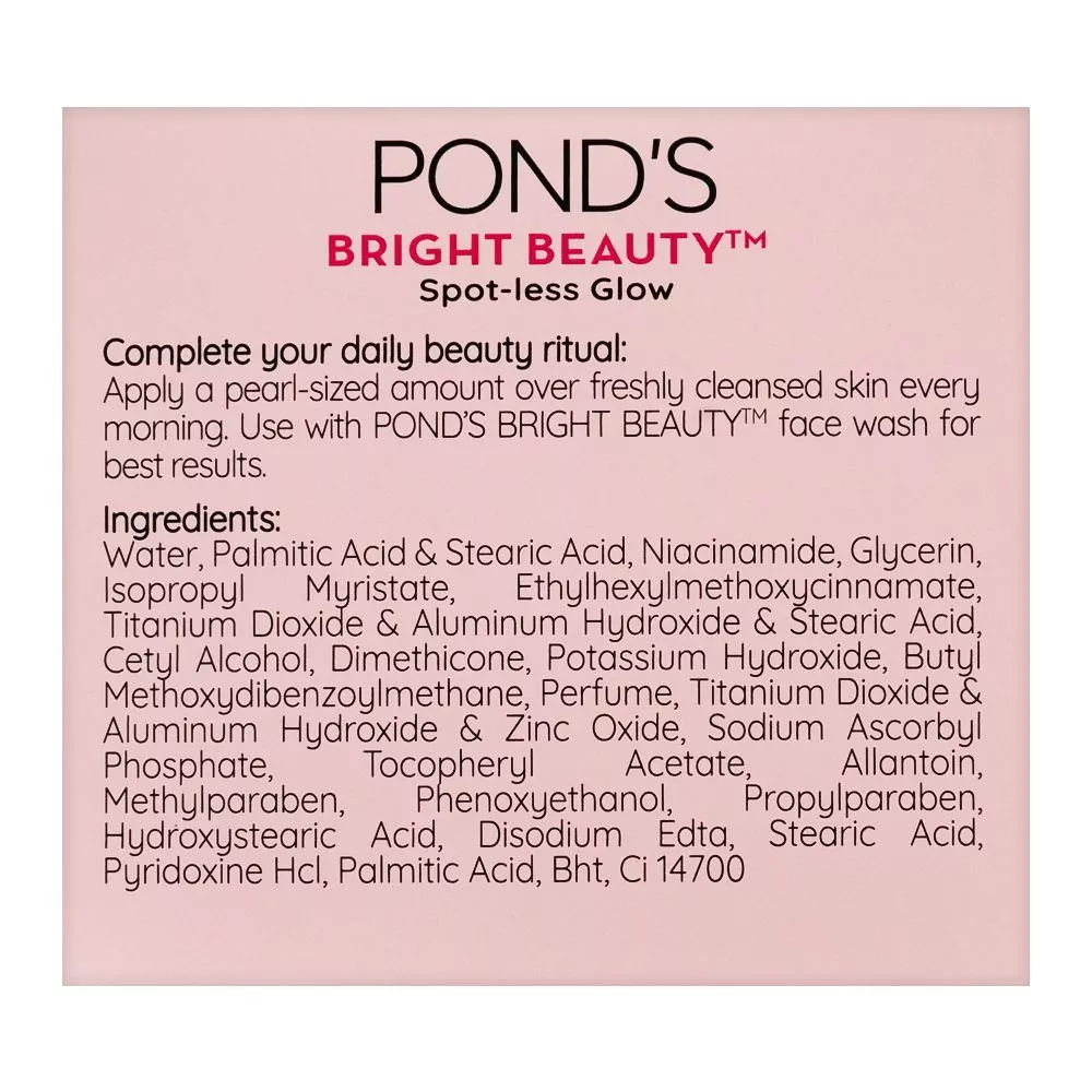 Pond's Bright Beauty Spot-Less Glow Day Cream, 50g | Spotless Shine ...