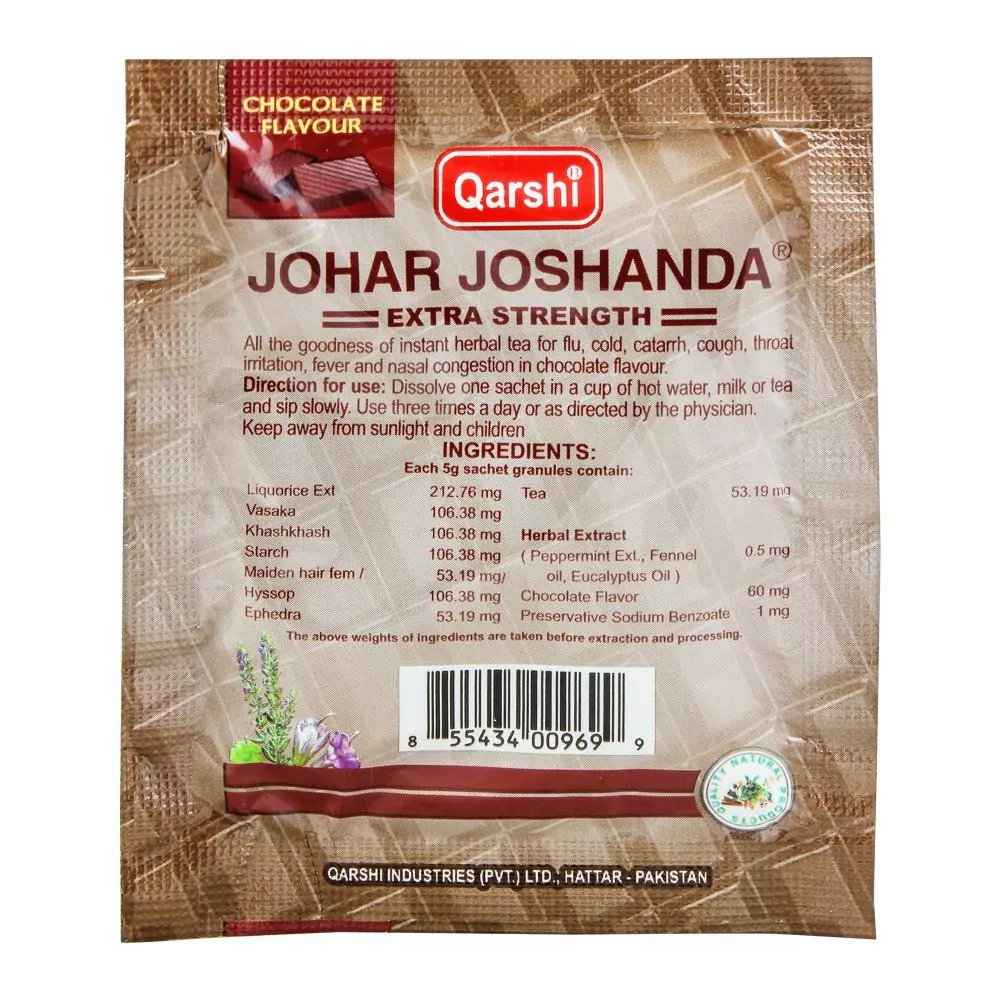 Qarshi Johar Joshanda Extra Strength Chocolate Pack - Catch N Pack