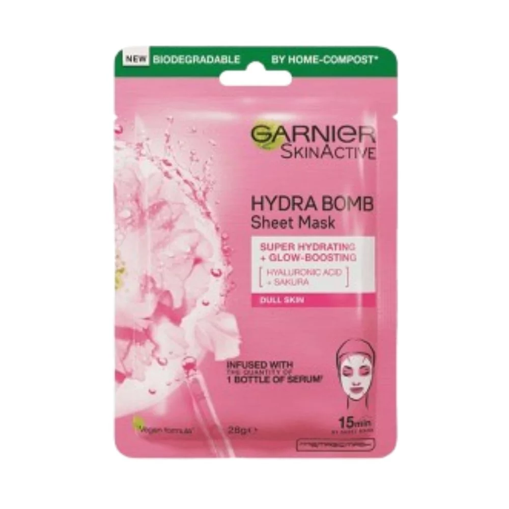 Garnier Hydra Bomb Glow Boosting Face Mask 32g - Radiance Restoring
