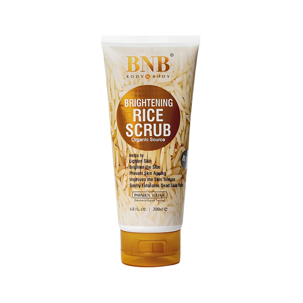 BNB Rice Brightening Scrub 200ml – Glow & Exfoliate