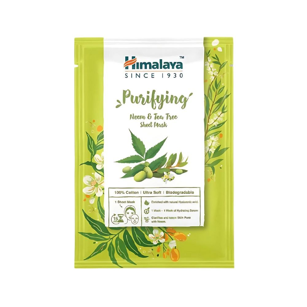 Himalaya Neem & Tea Tree Sheet Mask – Purifying Boost