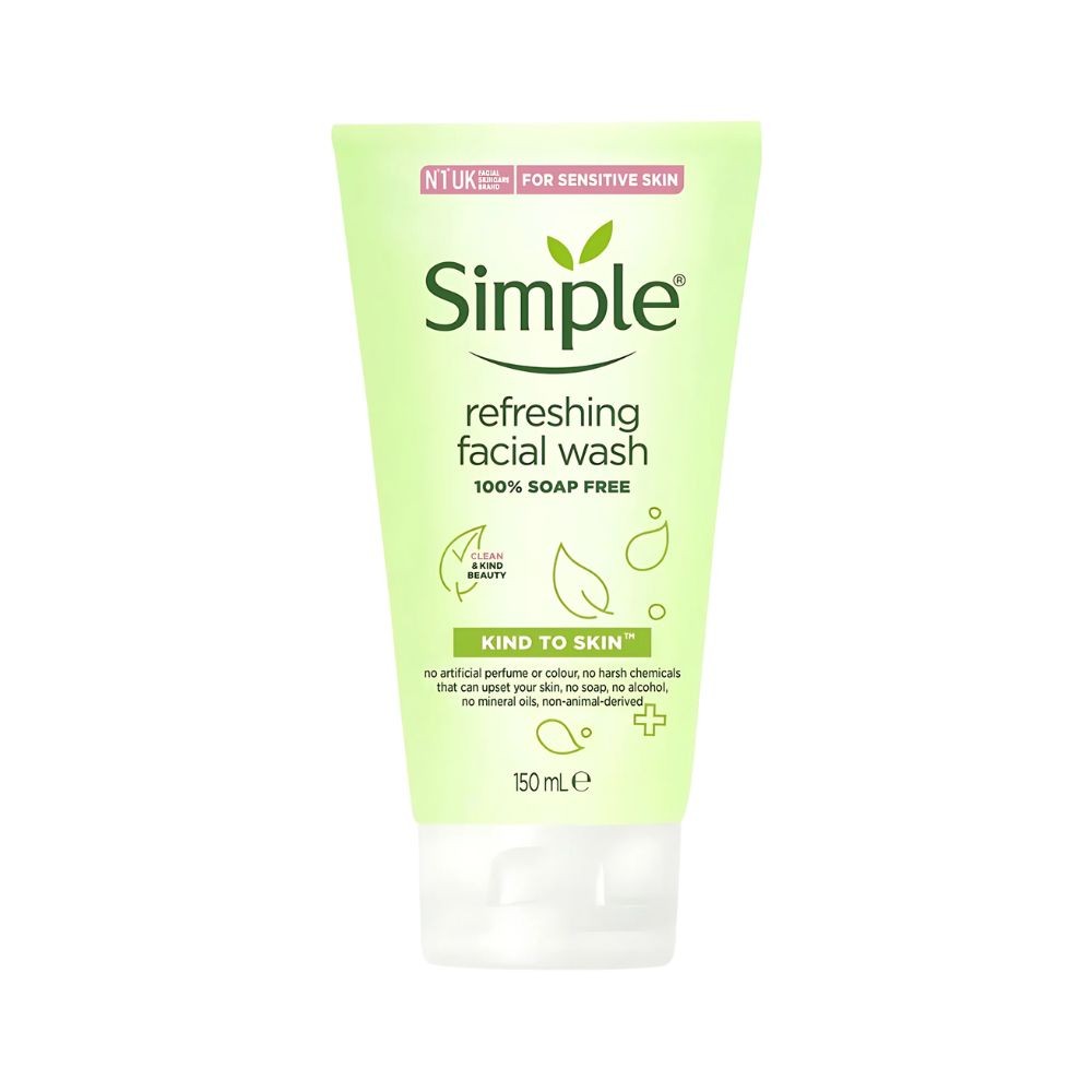 Simple Kind To Skin Refreshing Facial Wash Gel 150ml – Clear & Fresh