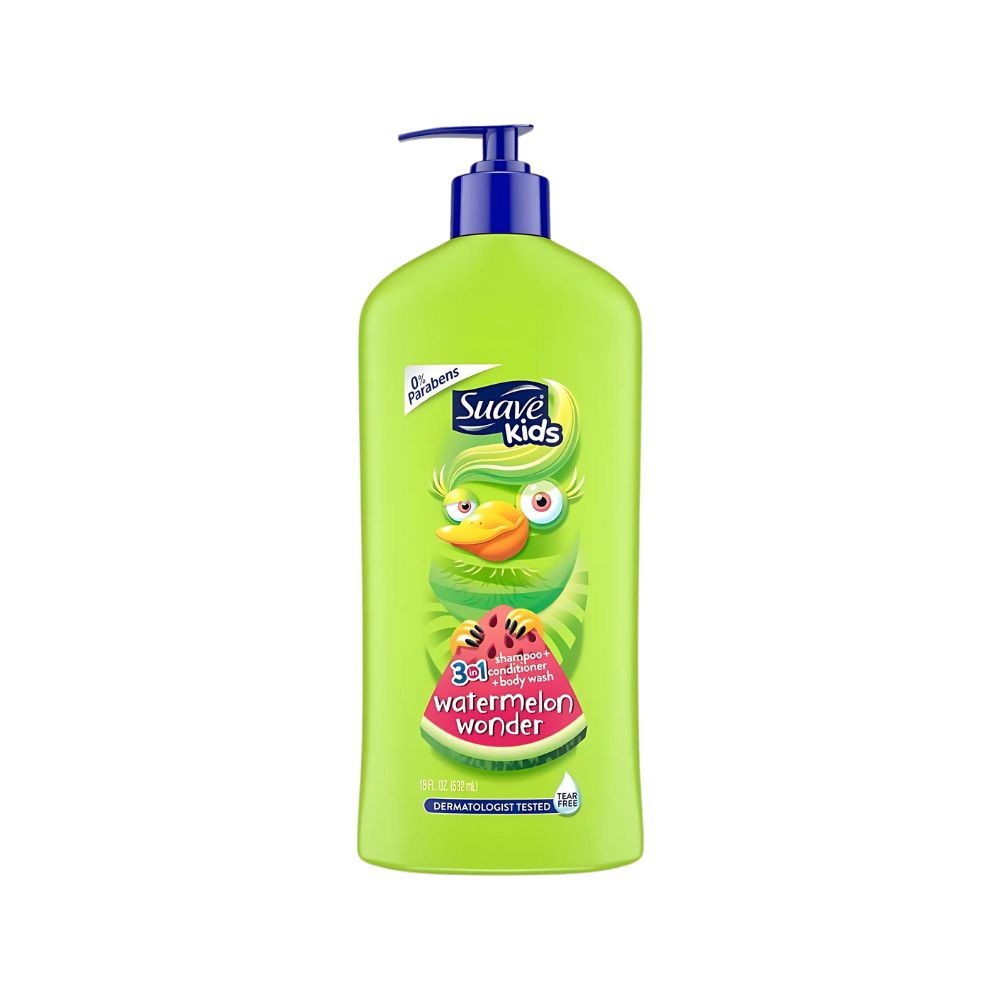 Suave Kids Watermelon Wonder 3-in-1 Shampoo + Conditioner + Body Wash ...