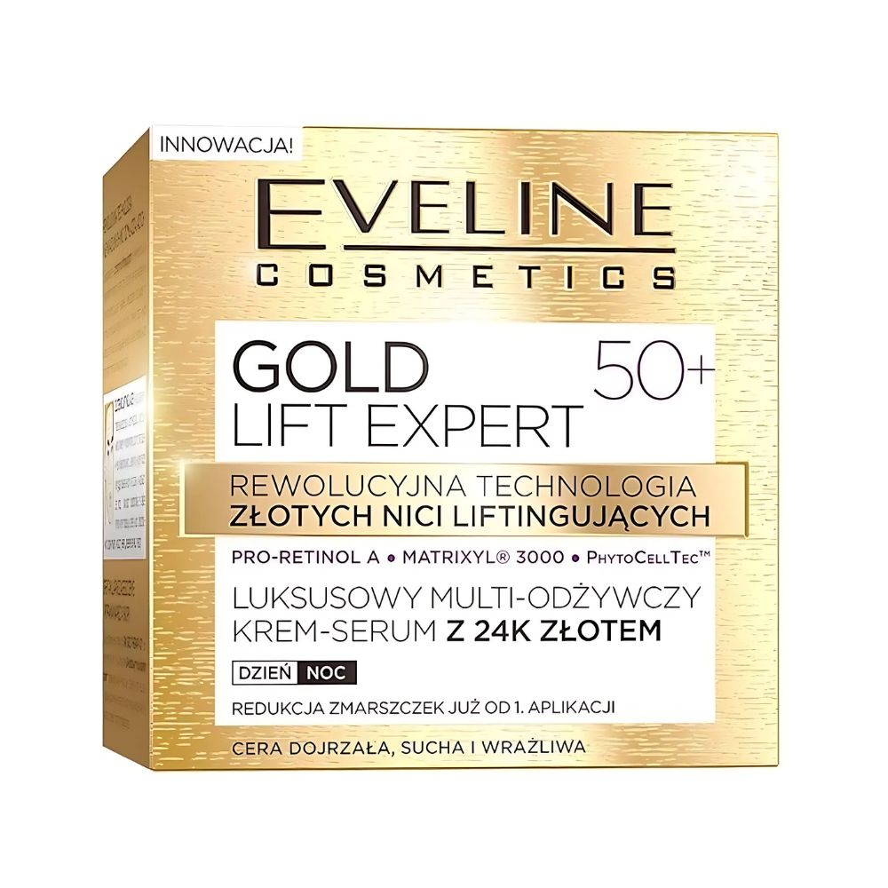 Eveline Gold Lift Expert 50+ Cream 50ml – Firm & Glow