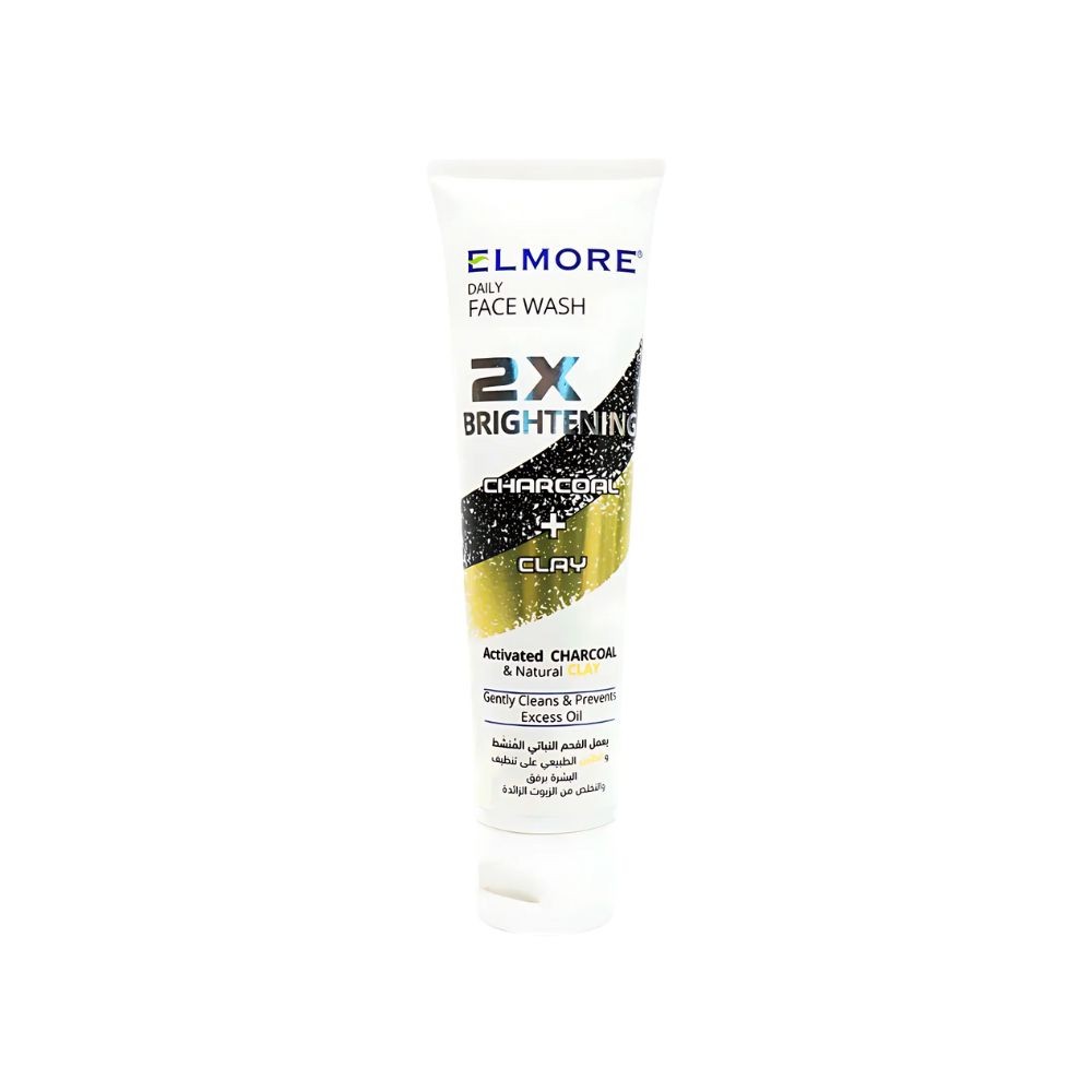 Elmore Charcoal + Clay Face Wash 100ml – Clean Skin